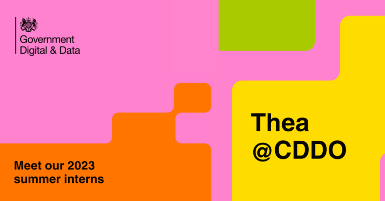 Thea Day, Summer Intern, CDDO – Digital people